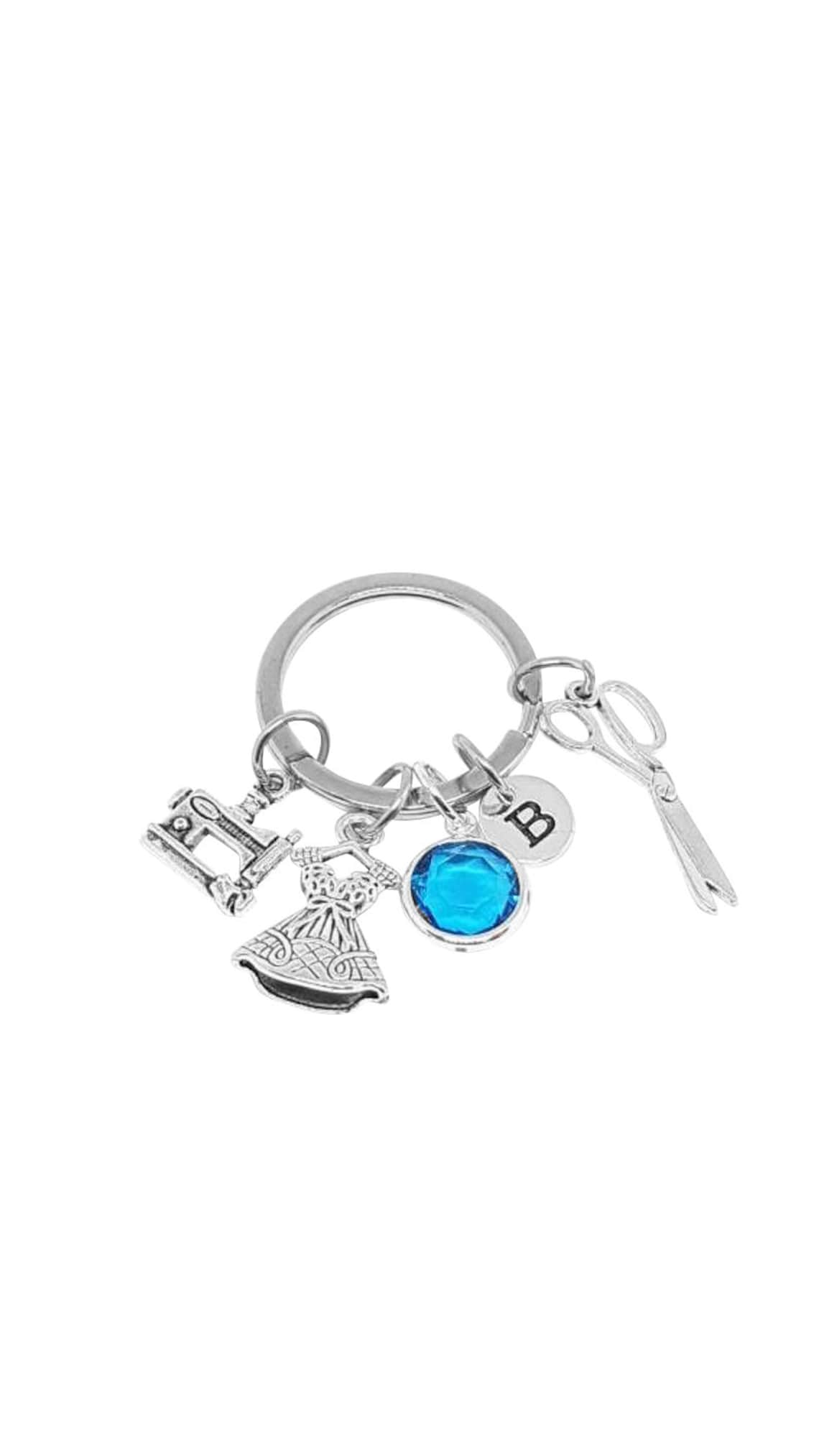 Sewing Keychain Gift For Seamstress Stylist Keychain Dress | Etsy