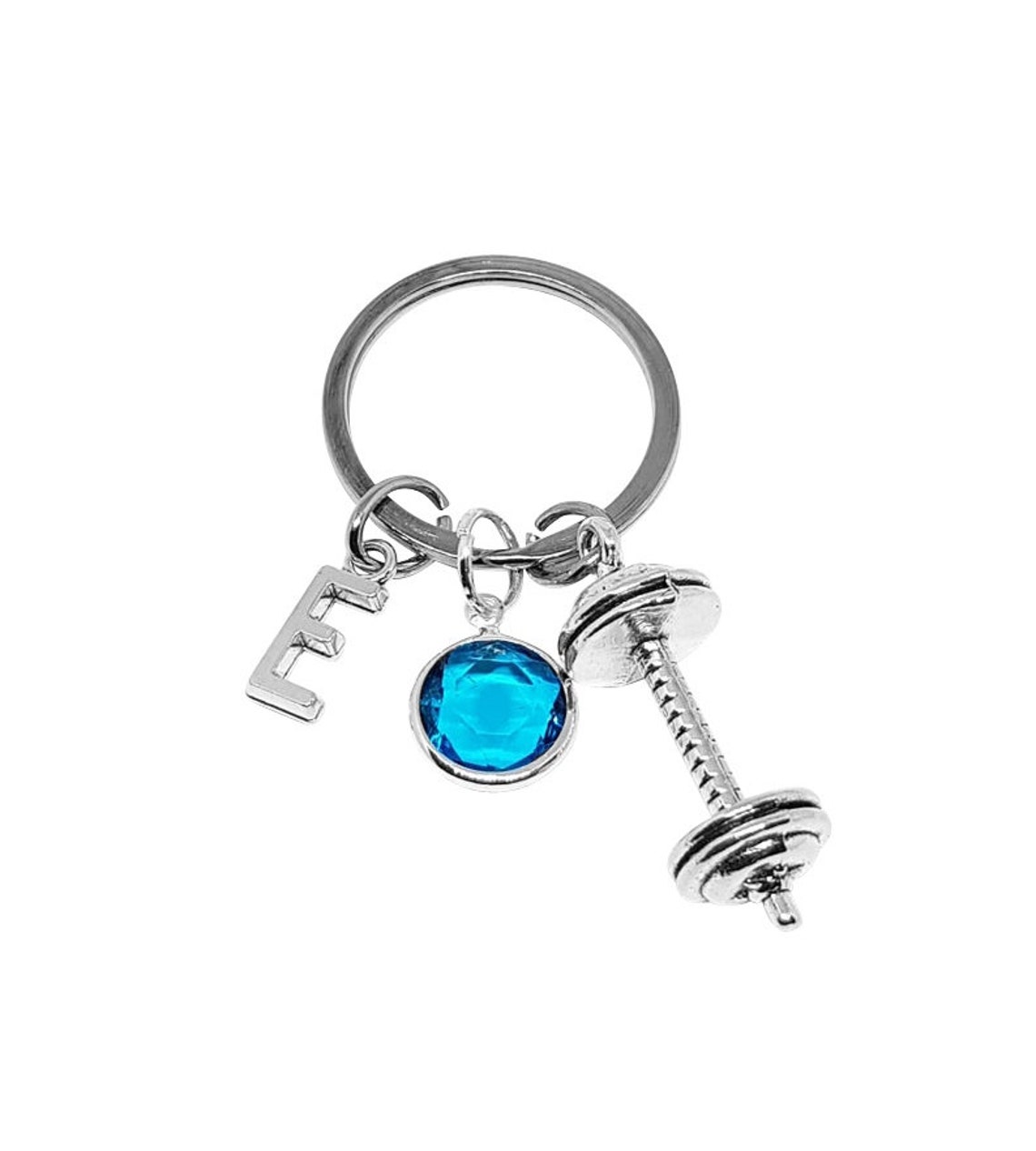 Dumbbell Keychain Fitness Keychain Dumbbell Keyring - Etsy