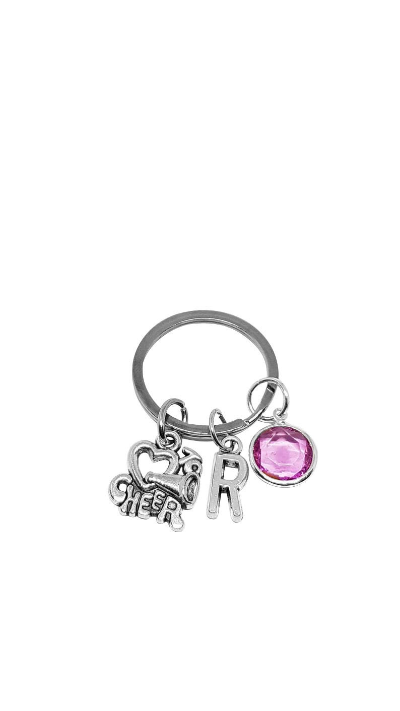 Love To Cheer Keychain Cheer Leading Key Chain Personalized | Etsy