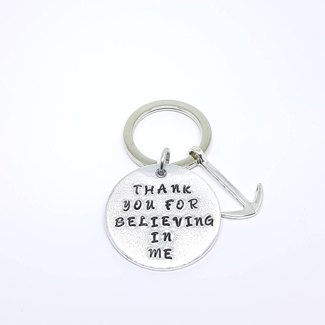 Gratitude Keychain Personalized Gift Hand Stamped Keychain | Etsy