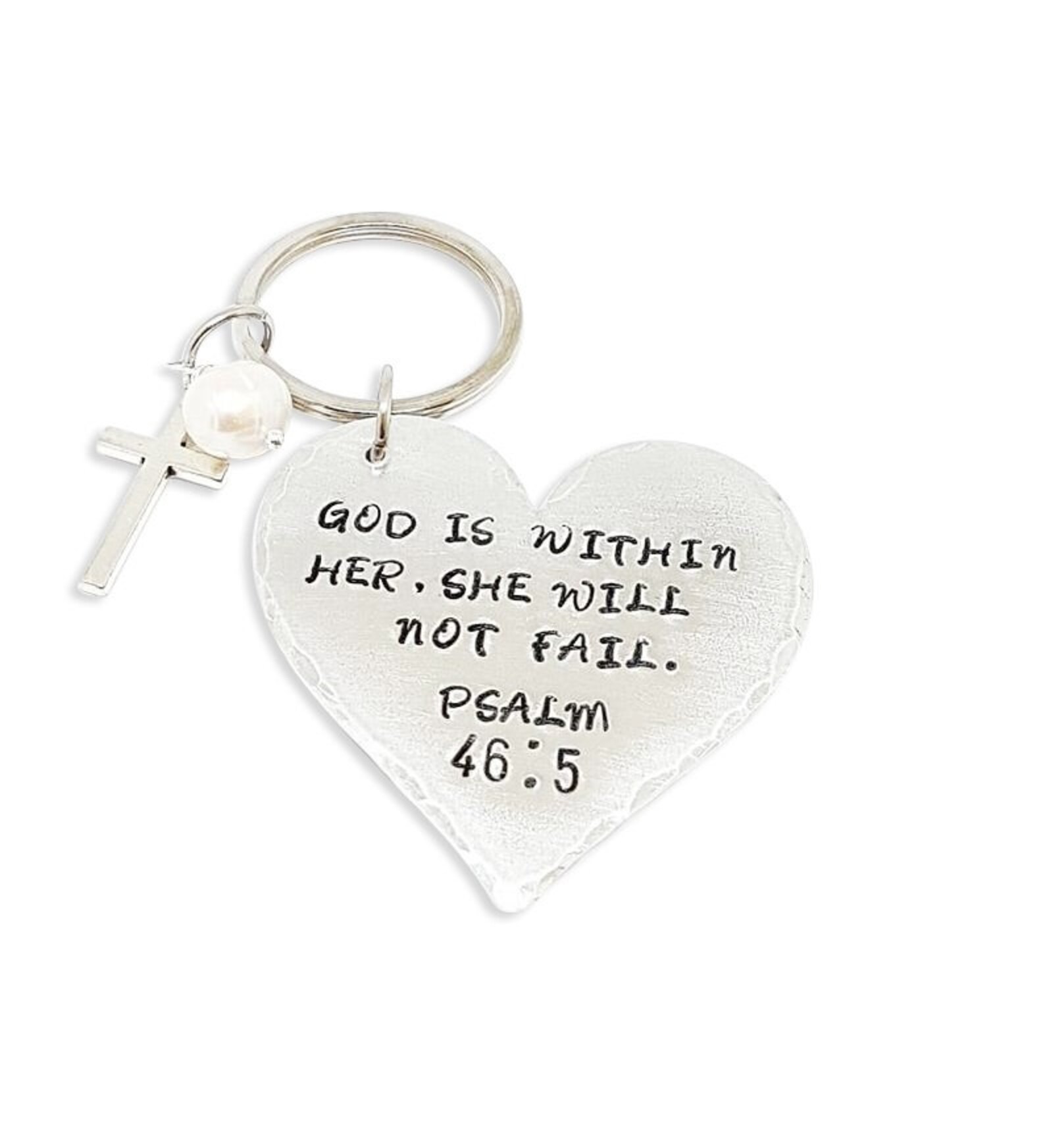 Psalm 46:5 Key Chain God is Within Her She Will Not Fail | Etsy