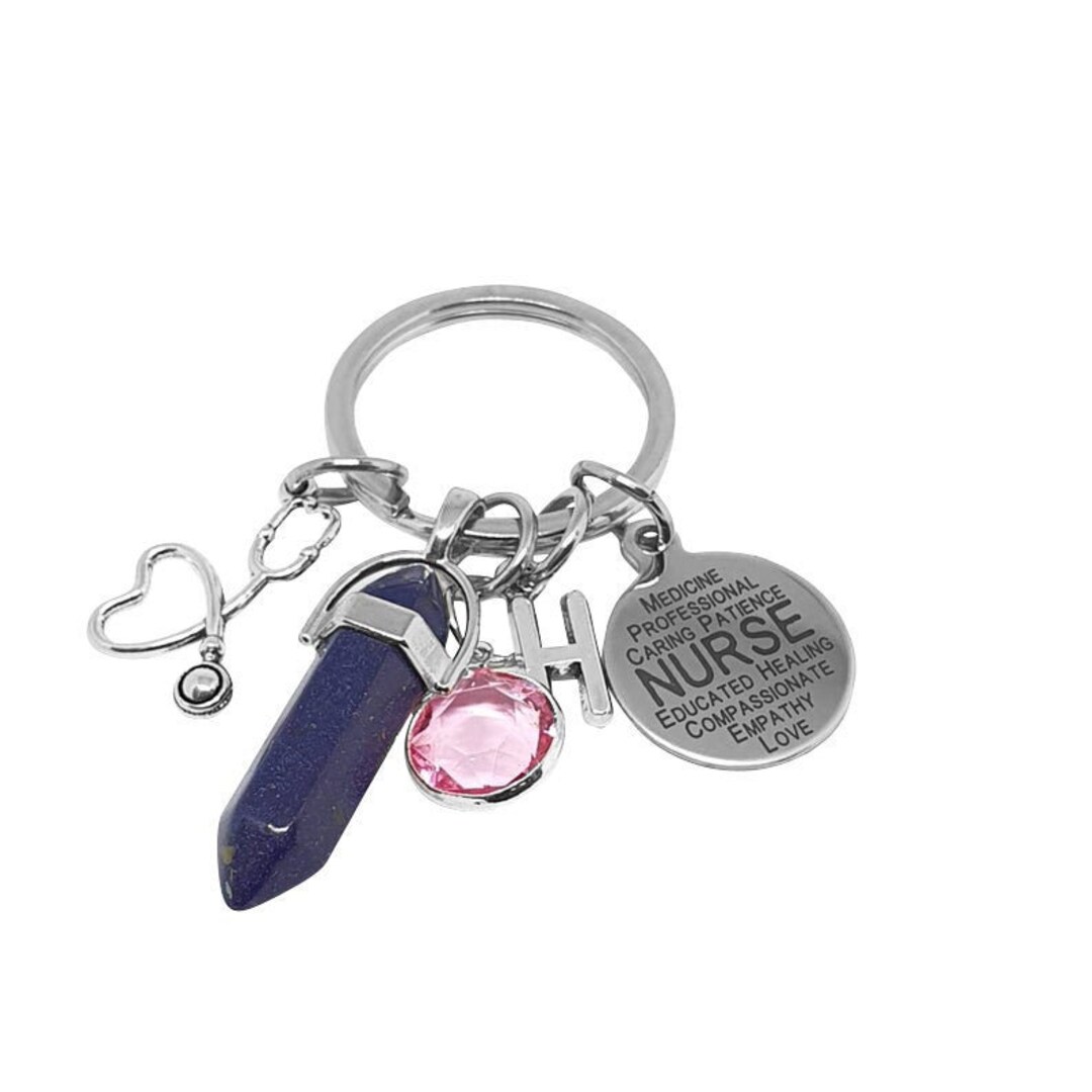 Round Keychain, Nurse Appreciation, Stethoscope Keychain, New Nurse ...