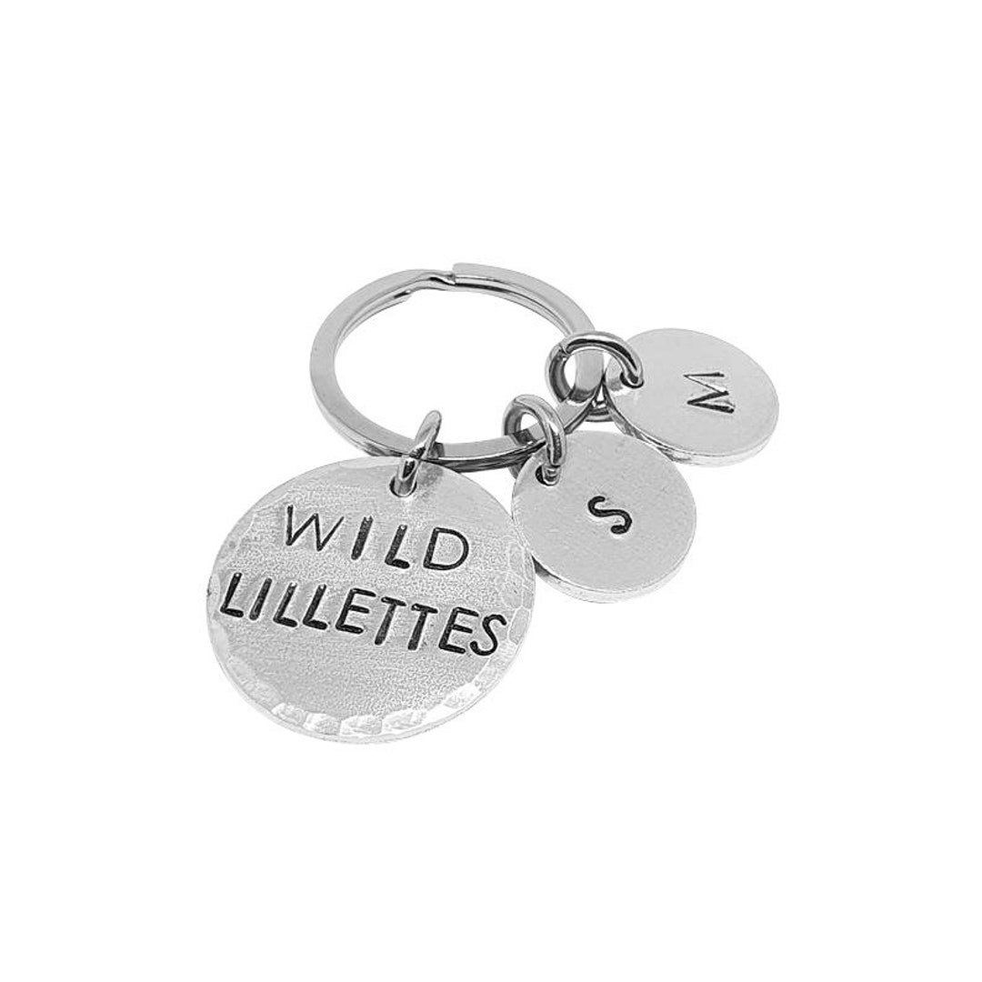 Initial Keychain, Letter Keychain, Customized Keychain, Stamped ...