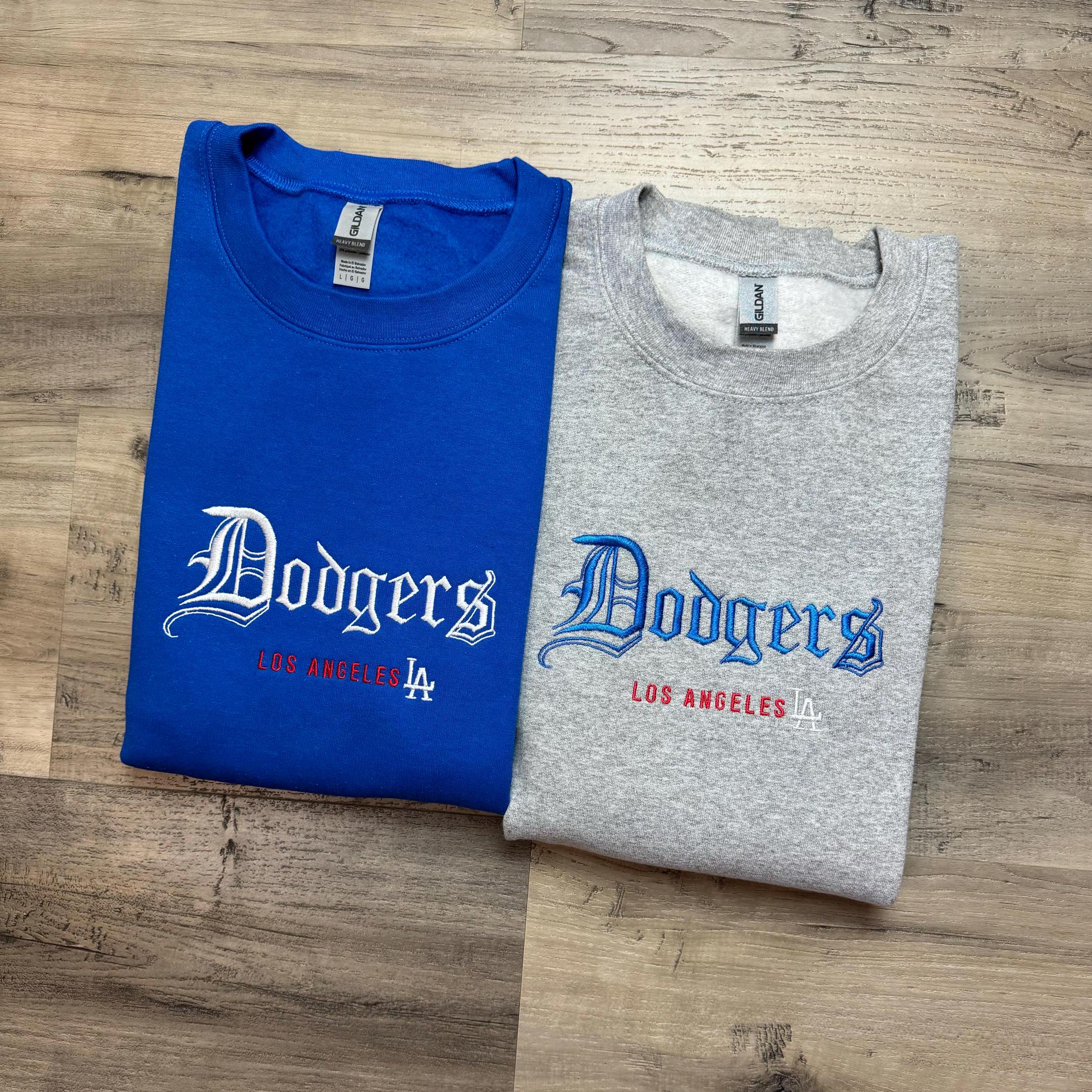 Embroidered Dodger Vintage Sweatshirt, Dodger World Series Crewneck ...