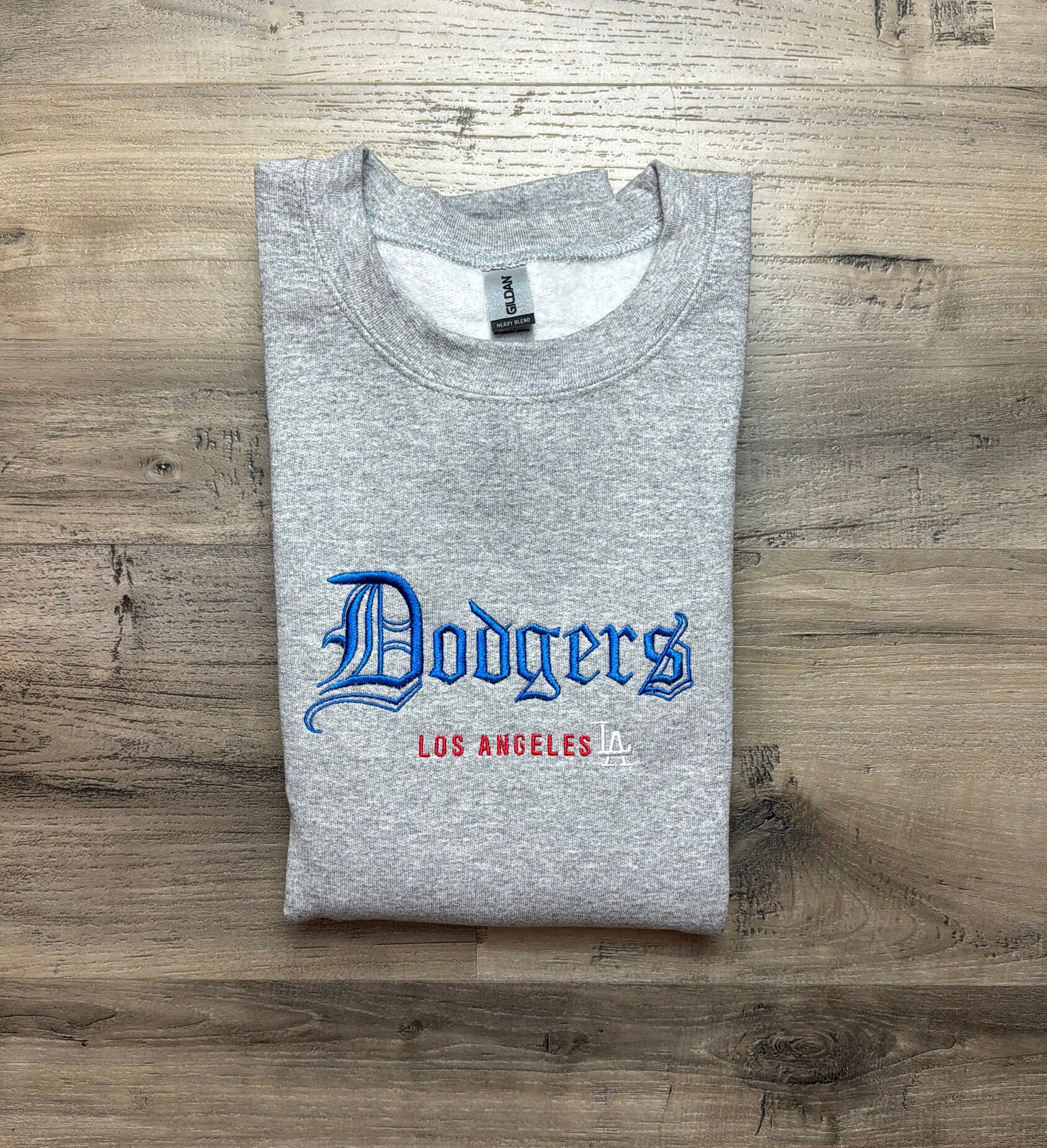 Embroidered Dodger Vintage Sweatshirt, Dodger World Series Crewneck ...