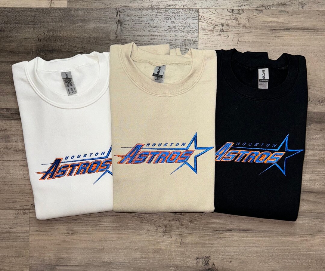 Astros Embroidered Sweatshirt, Vintage 90's Style Baseball Sweater ...