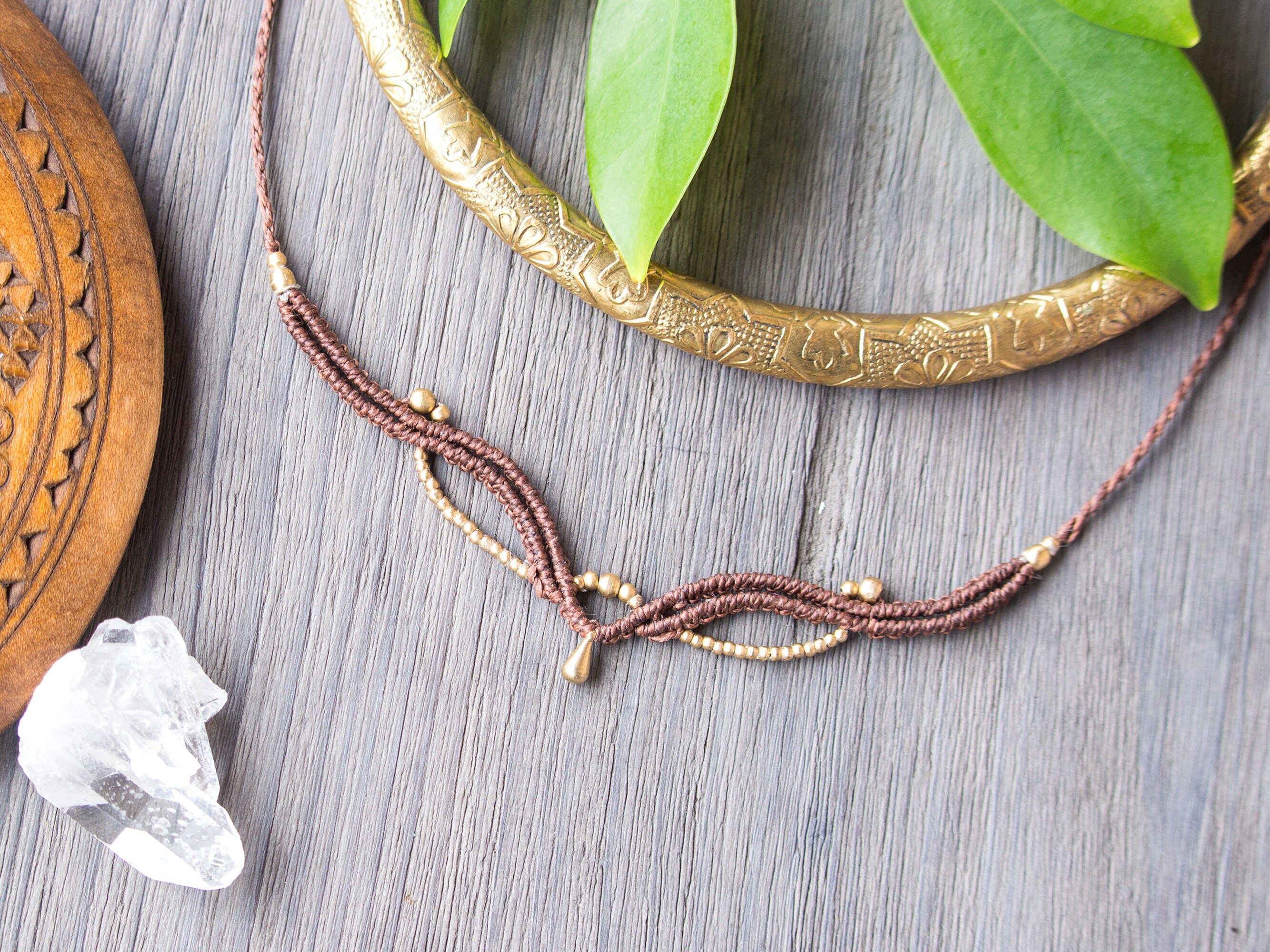 Tiara Diadem Collier Mikro Makramee Spirituell - Etsy.de