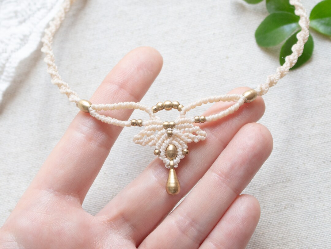 Macrame Tiara | Boho Bridal Diadem | Bohemian Handmade Jewelry | Hippie ...