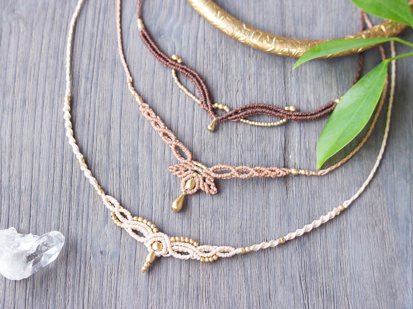 Tiara Diadem Collier Mikro Makramee Spirituell - Etsy.de