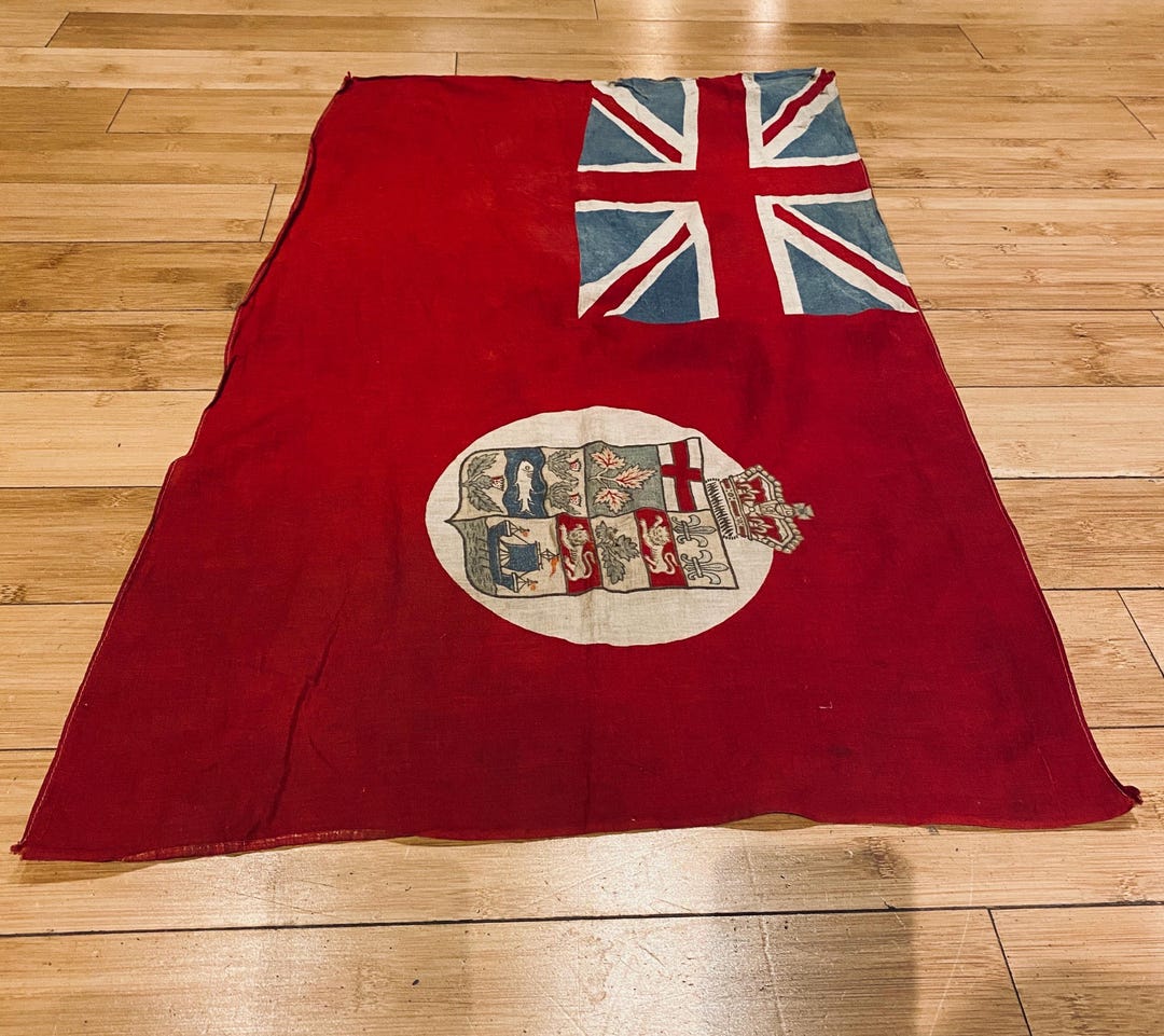 Antique Victorian Red Ensign Flag of the Dominion of Canada - Etsy