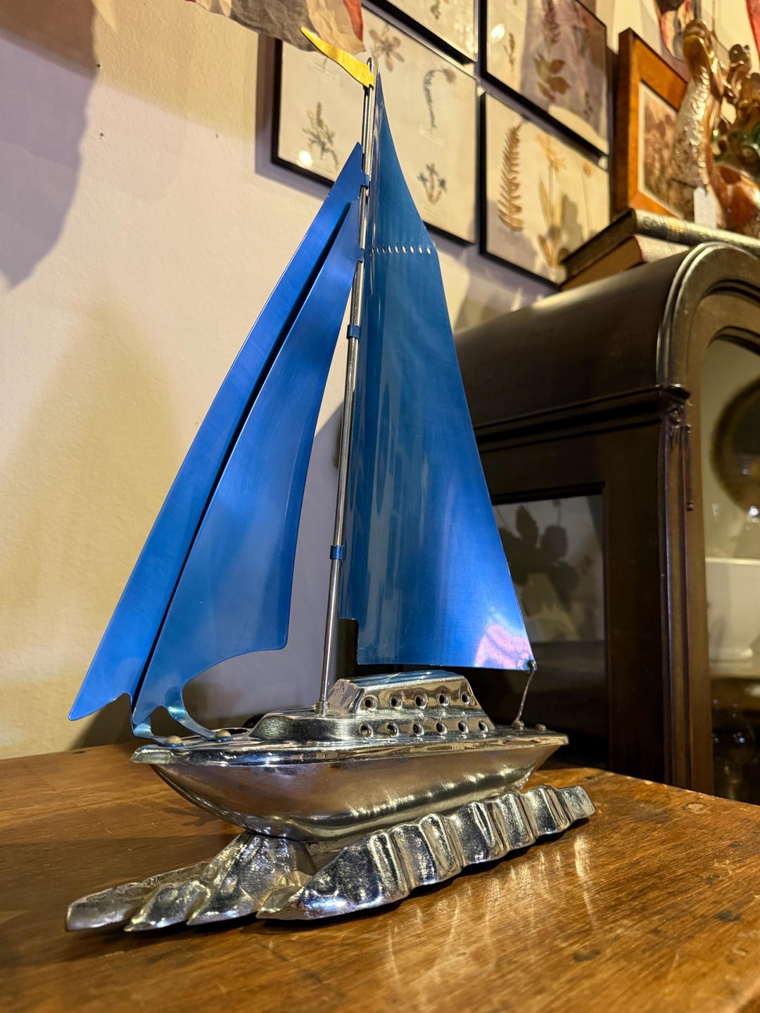 Vintage 1950’s MCM Sailboat TV Lamp - Etsy