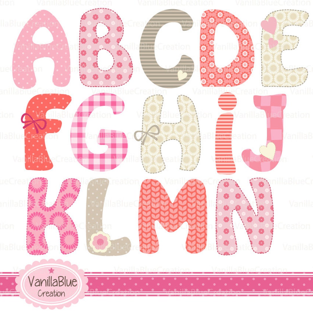 Clipart Alphabet, Clipart Letters, Clipart Birth, Clipart Invitation ...