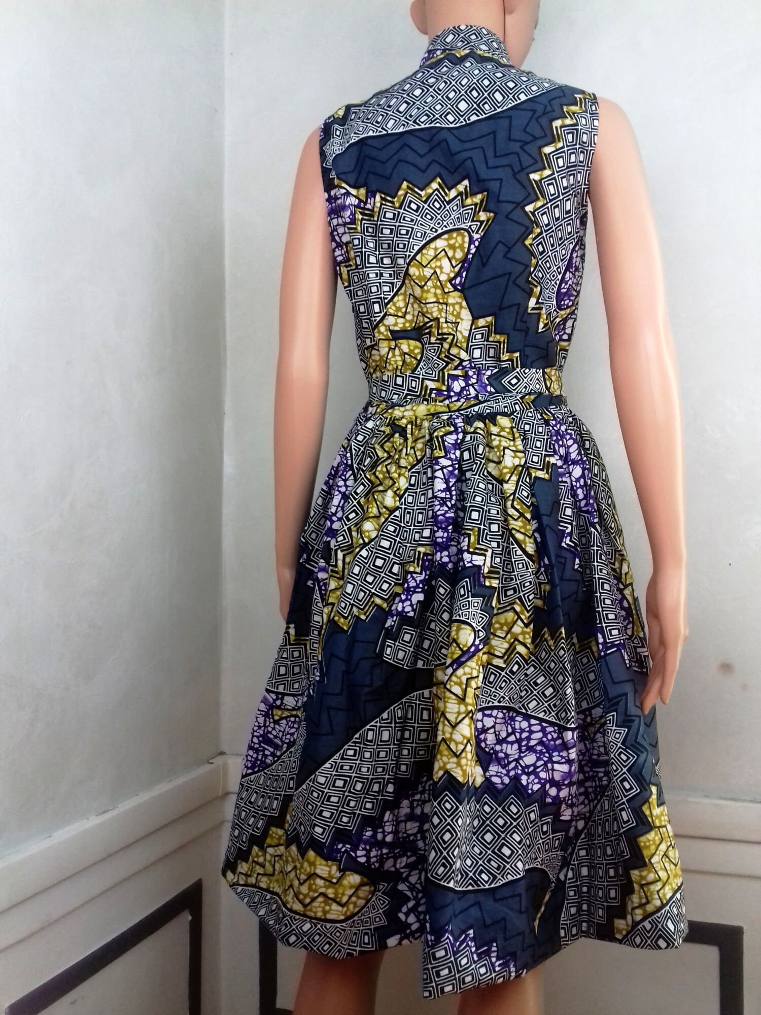 Robe Moderne En Tissu African Wax. - Etsy
