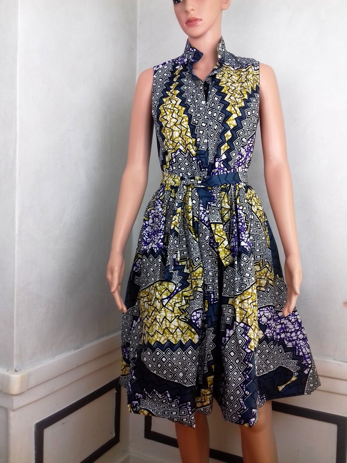 Robe Moderne En Tissu African Wax. - Etsy