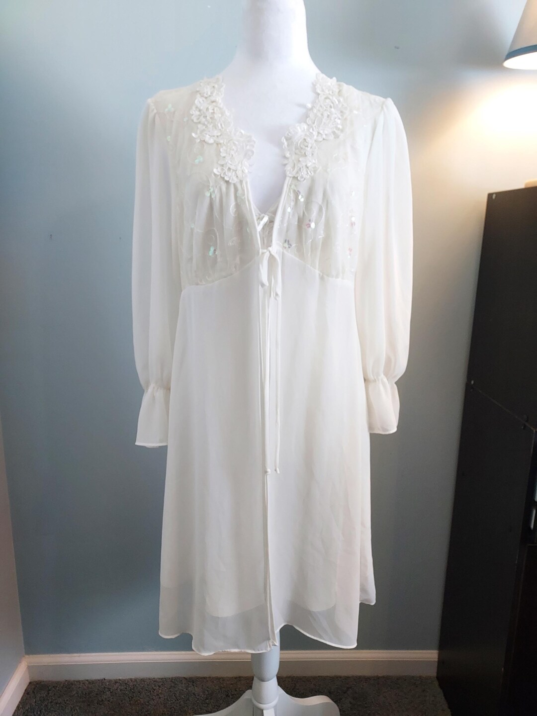 Vintage 1990's 'california Dynasty' Bridal Soft White Satin Lingerie ...