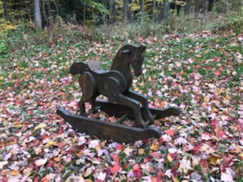DIY Rocking Horse Pattern Artistic Horse Art Solid Durable Fun to Make ...