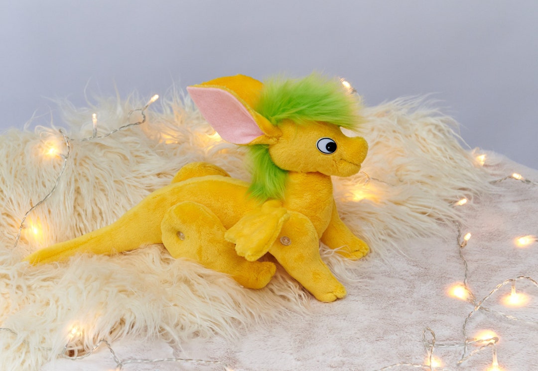 Limoncello the Funny Friendly Plush Dragon - Etsy