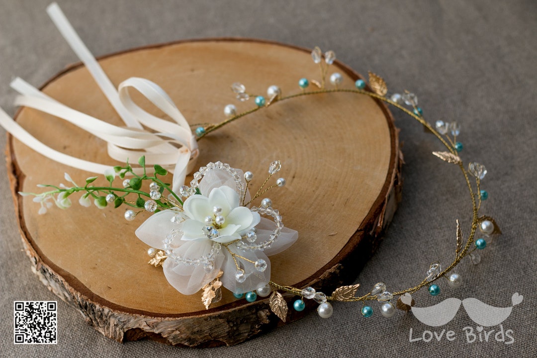 Bridal Wreath, Vine, Wreath With White Flowers - Etsy