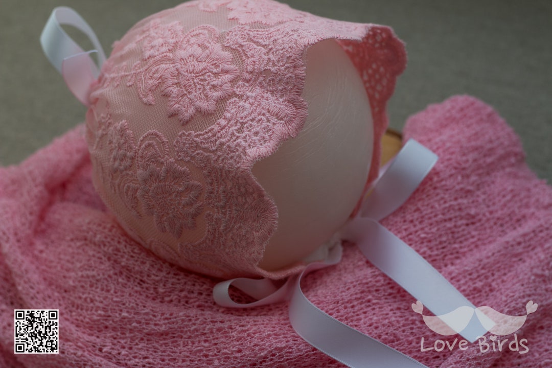 Baby Hat Stretch Wrap Newborn Photoset Pink , Newborn Photoshoot ...