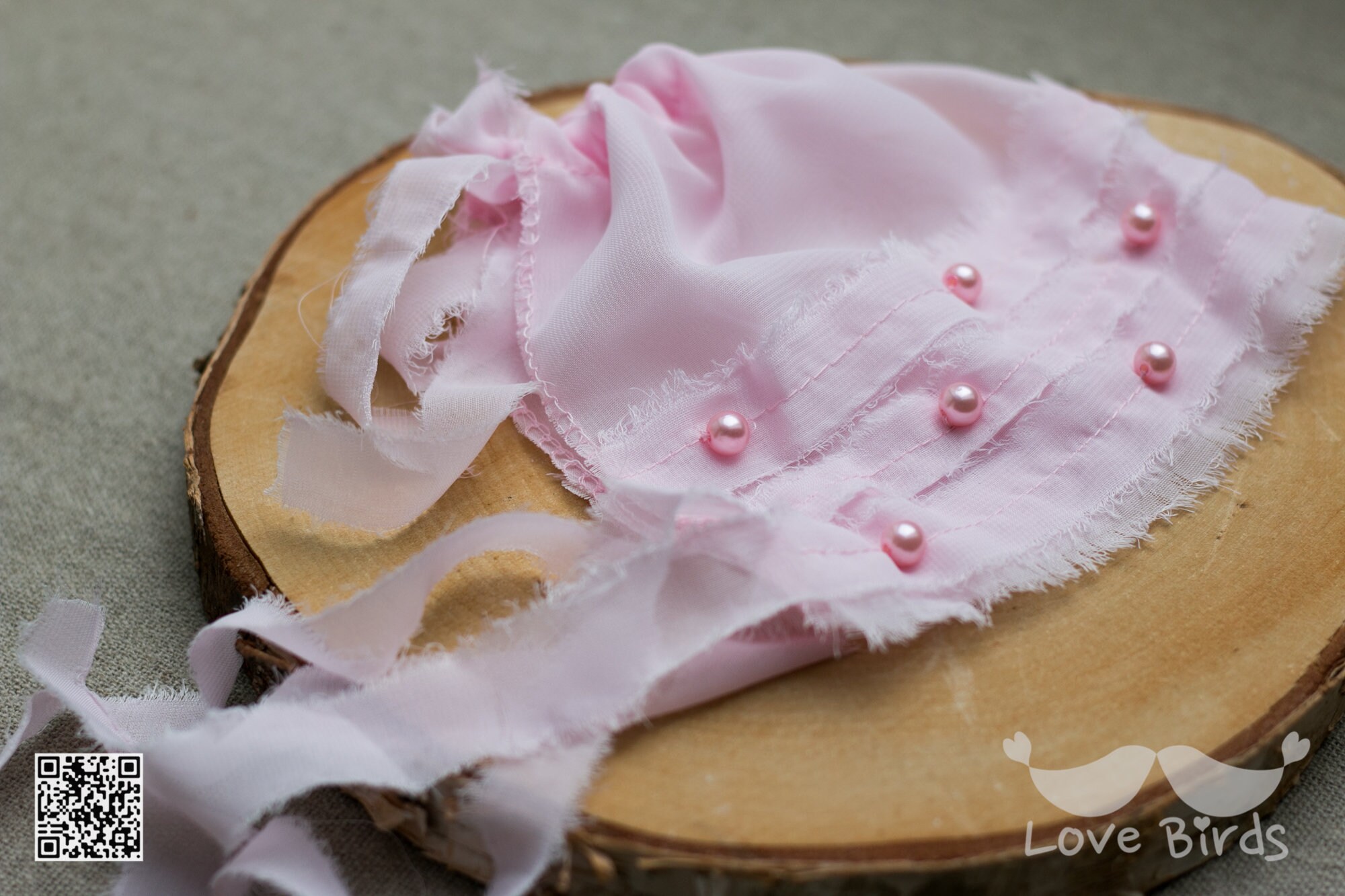 Chiffon Vintage Baby Hat With Pearls for Newborn Pink - Etsy