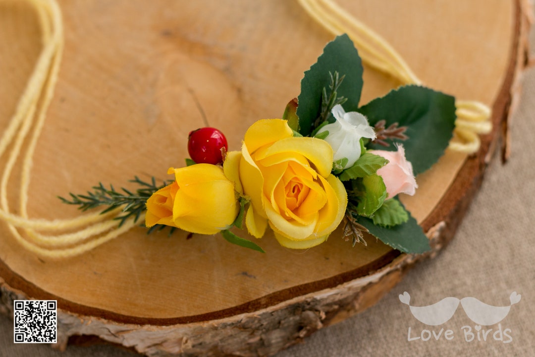 Baby Headband, Newborn Flower Wreath, Girl Floral Wreath, Boho Floral ...