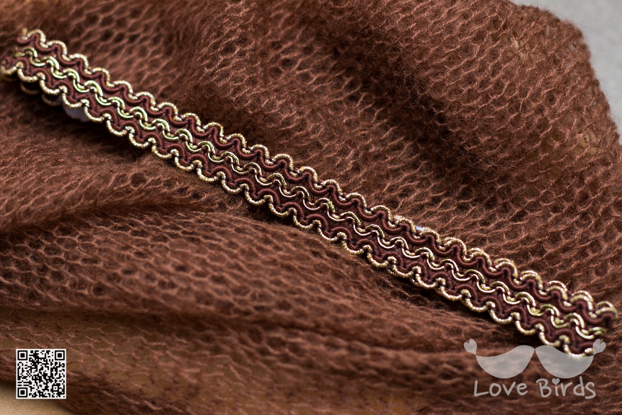 Photoset Consisting of Baby Hairband Wrap Mohair for Newborns Brown ...