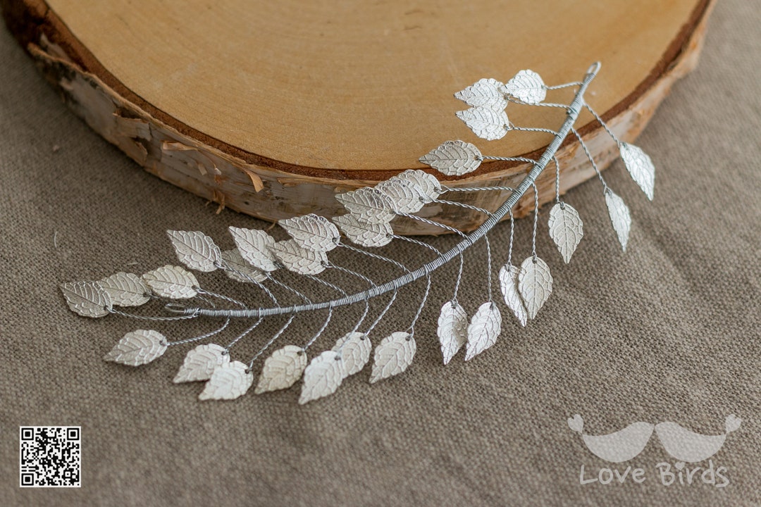 Bride Headdress Tiara Hair Comb, Branches Silver - Etsy