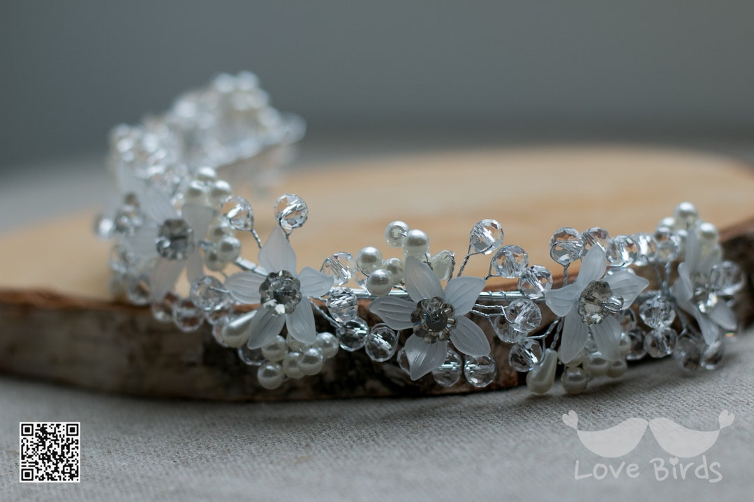 Bridal Wreath Strip of Flowers Flower Beads - Etsy