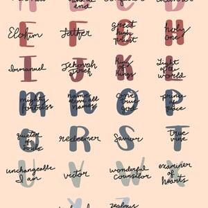Names of God Alphabet Print-digital Download - Etsy
