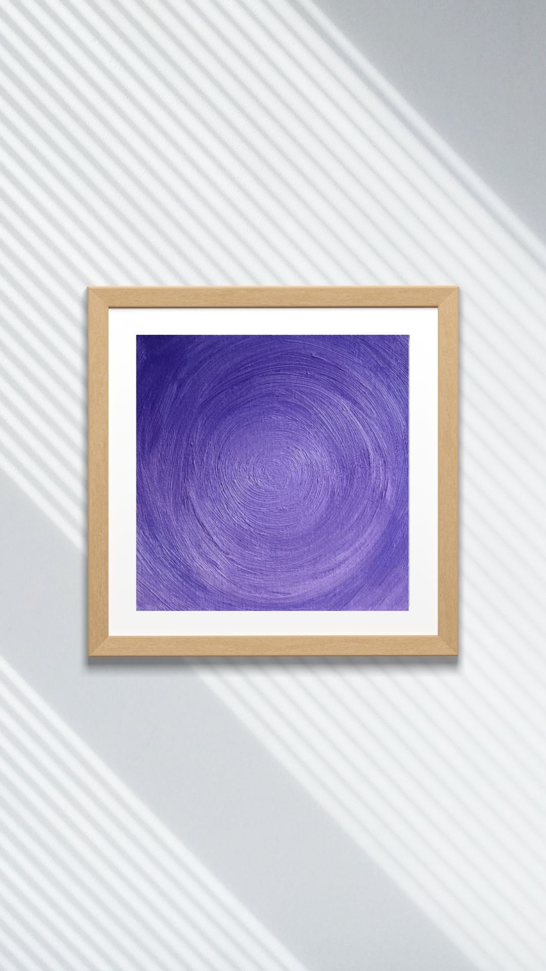 Cosmos Wall Art, Abstract Oil Painting, 9x9 Inches, Purple Painting ...