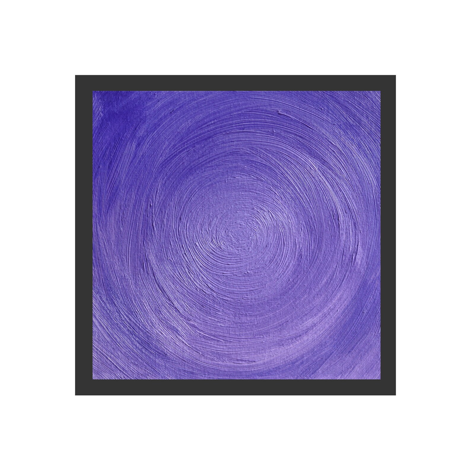 Cosmos Wall Art, Abstract Oil Painting, 9x9 Inches, Purple Painting ...