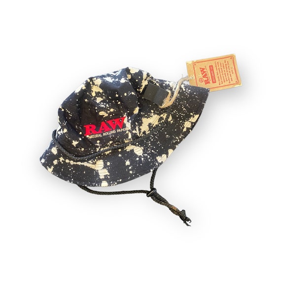 Custom Bleached RAW Bucket Hat With Pocket on Side and J - Etsy