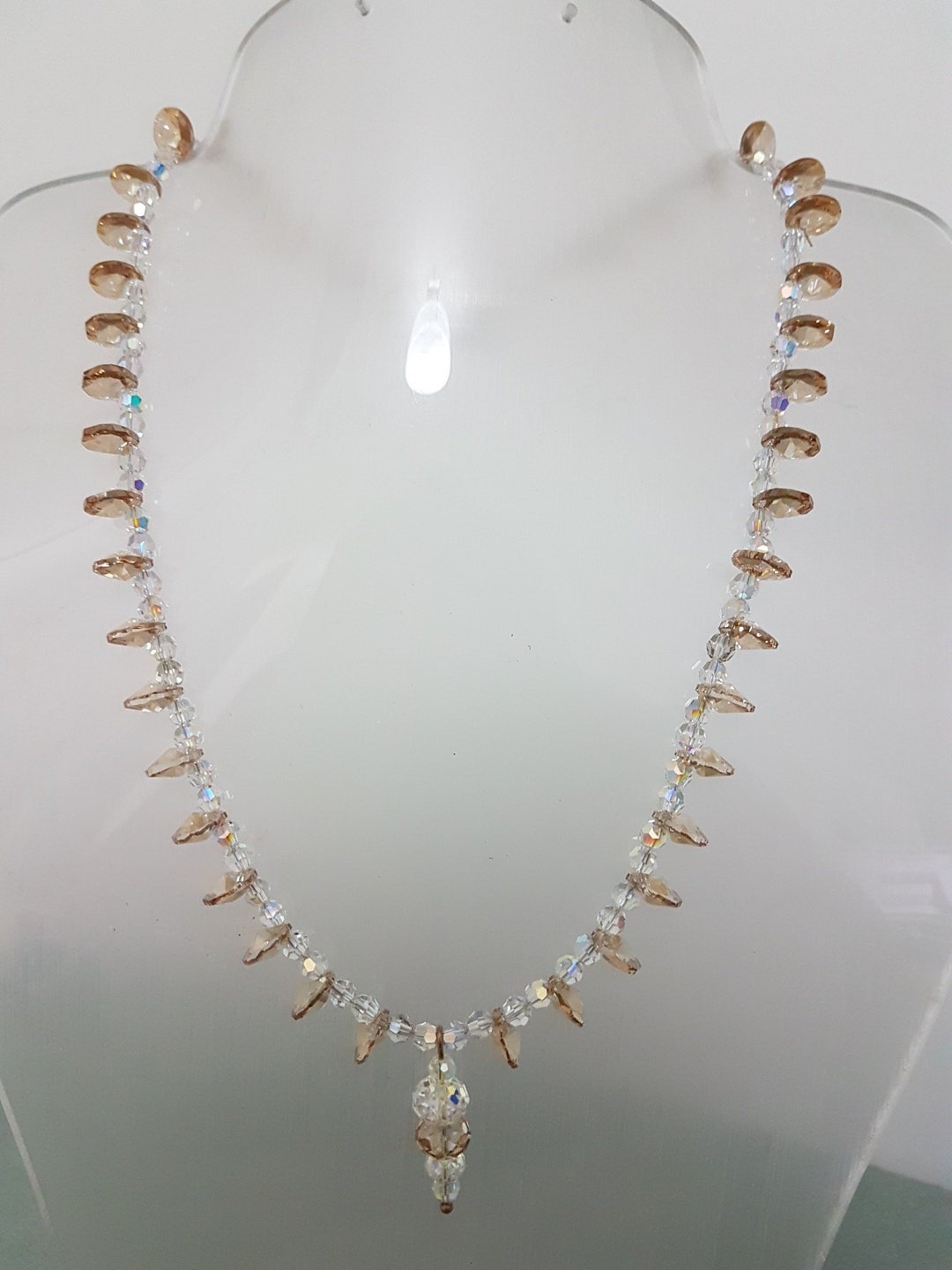 Swarovski Crystal Necklace With Matching Bracelet & Earrings - Etsy