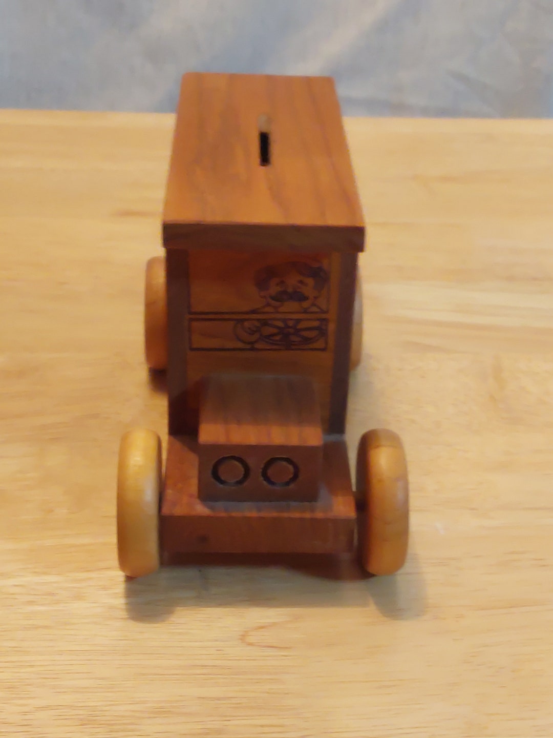 Wooden Toy Car Bank - Etsy