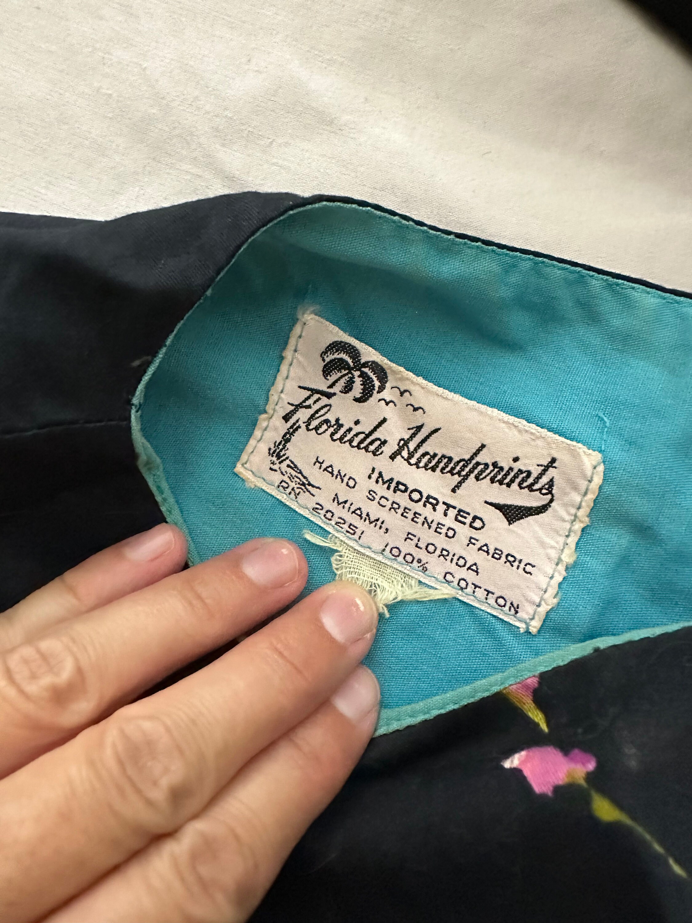 Vintage Florida Handprints Shift Dress Modern 16 - Etsy