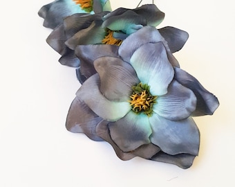 Gray Silk Flowers | Etsy