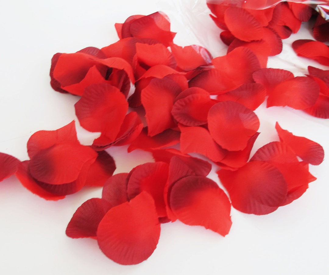 100 Pcs Red Silk Rose Petals Wedding Flower Favor Decoration - Etsy