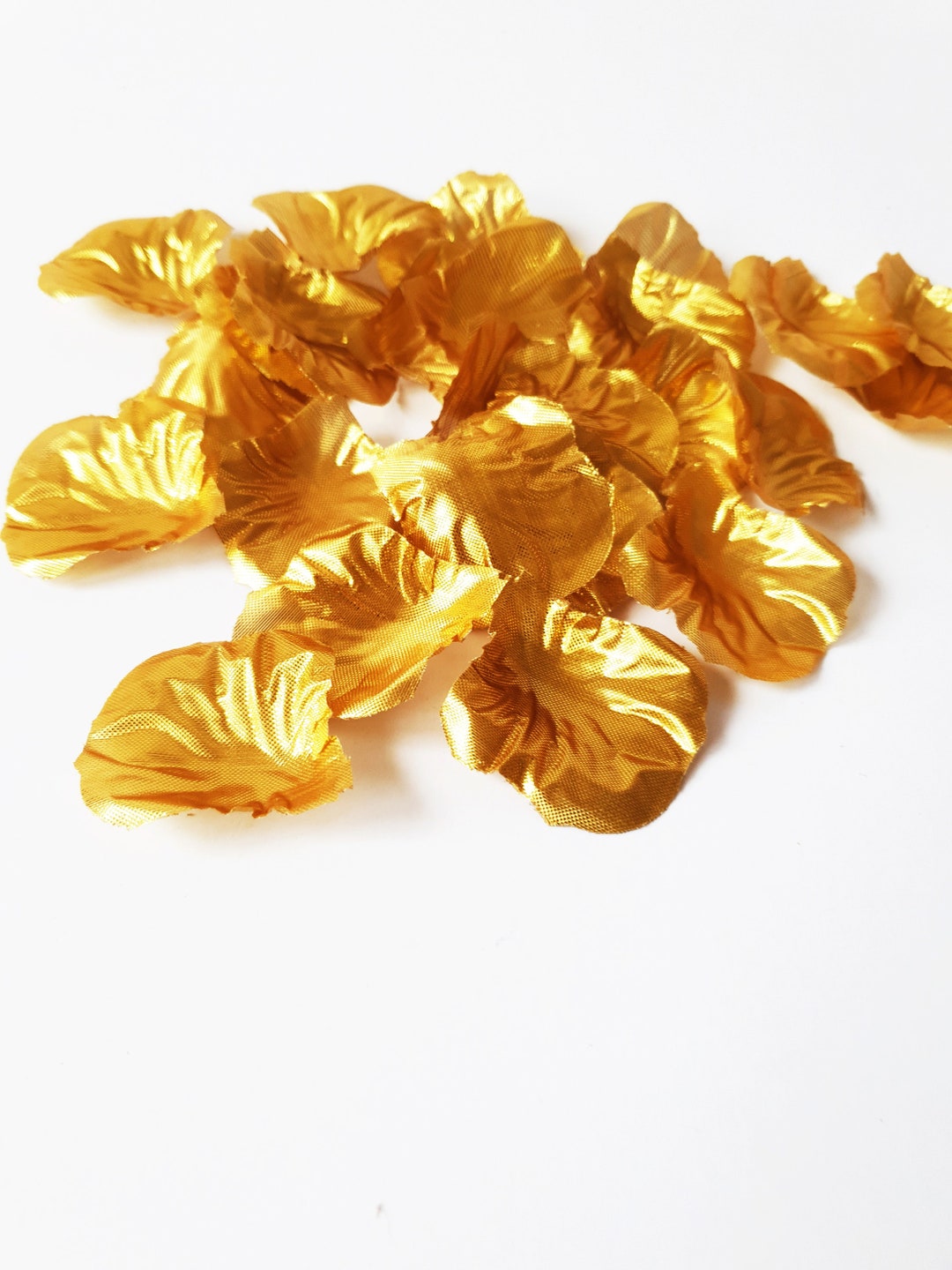100 Pcs Gold Color Rose Petals Wedding Flower Favor Decoration - Etsy