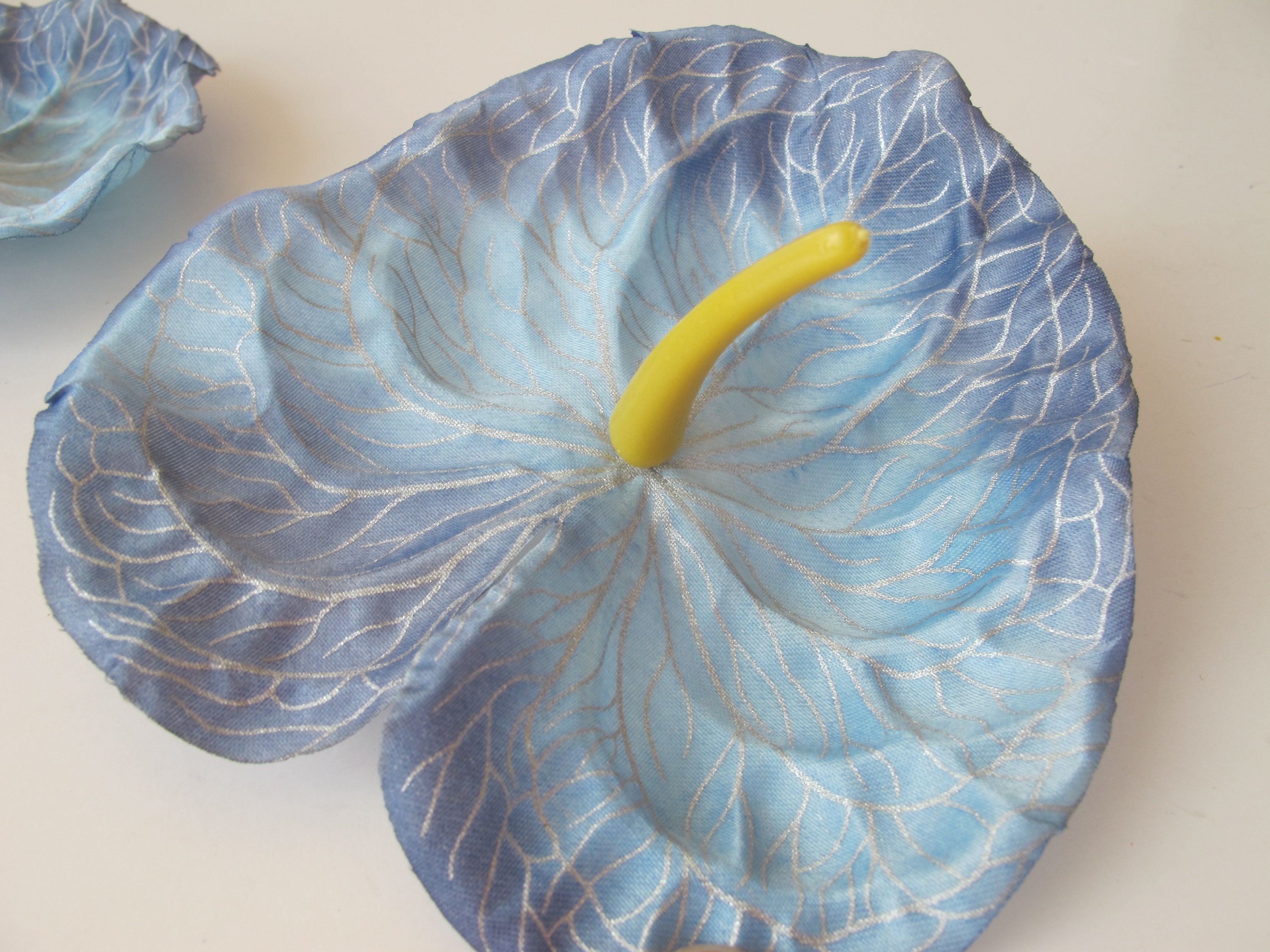 1 Soft Blue Anthurium Silk Anthurium Jumbo Artificial | Etsy