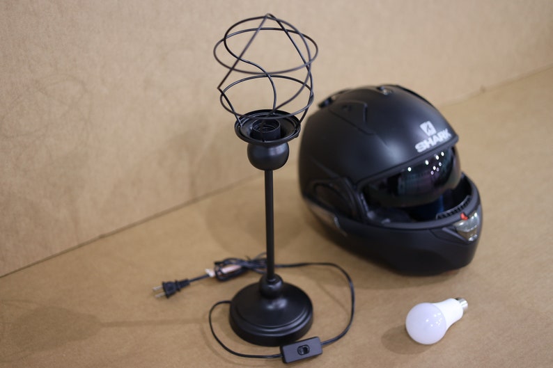 Motorcycle Helmet Table Lamp - Etsy