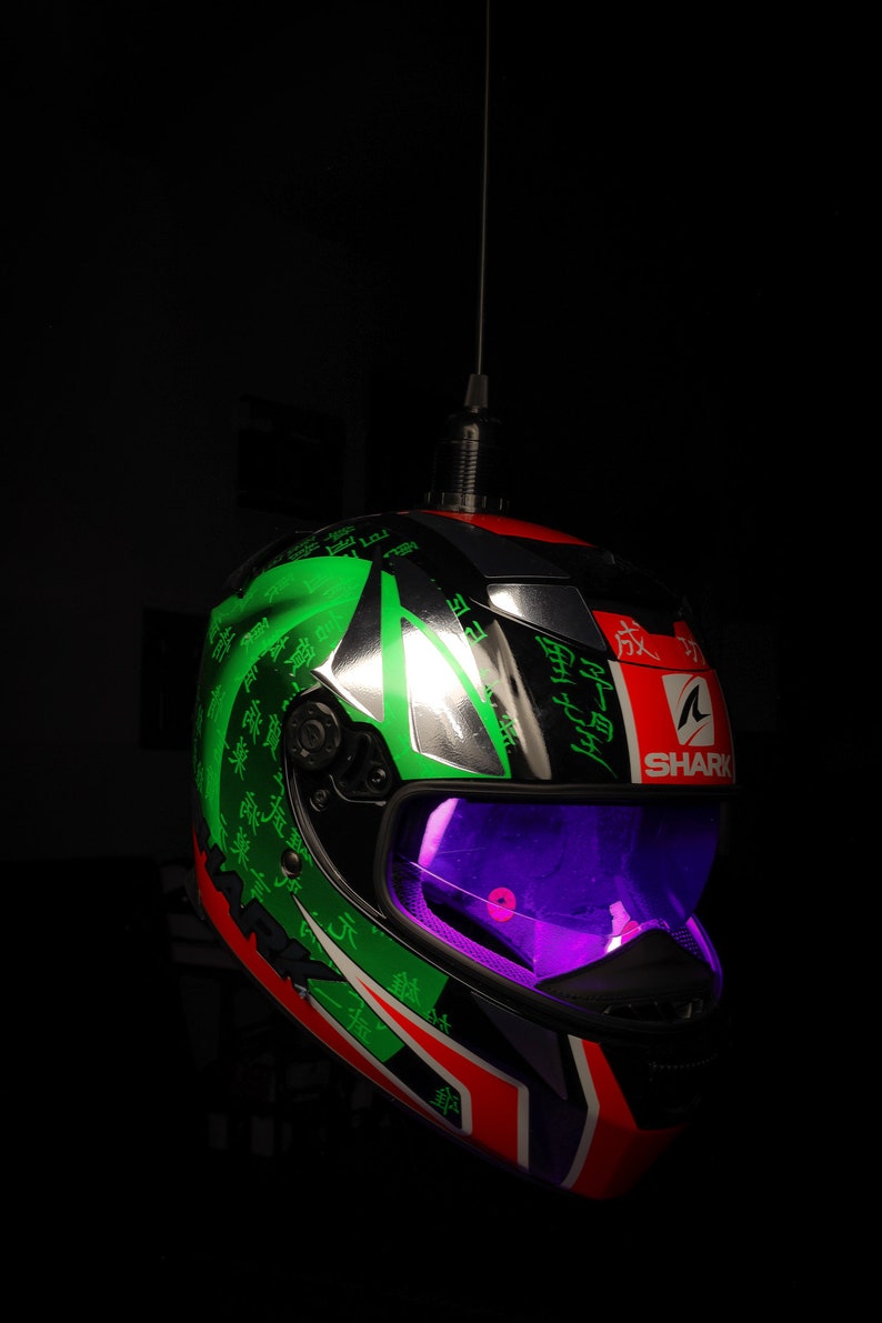 Motorcycle Helmet Hanging Lamp - Etsy