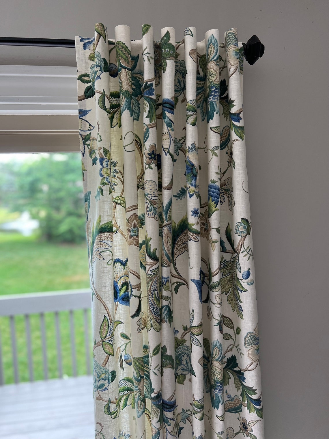 Drapery Panels and Valance in Kaufmann Brissac Linen Blend - Etsy