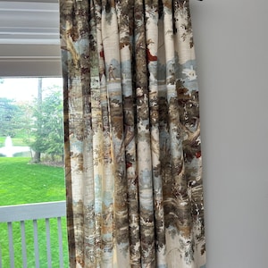 Drapery Panels and Valances in Covington Avondale Vintage Toile Fabric ...
