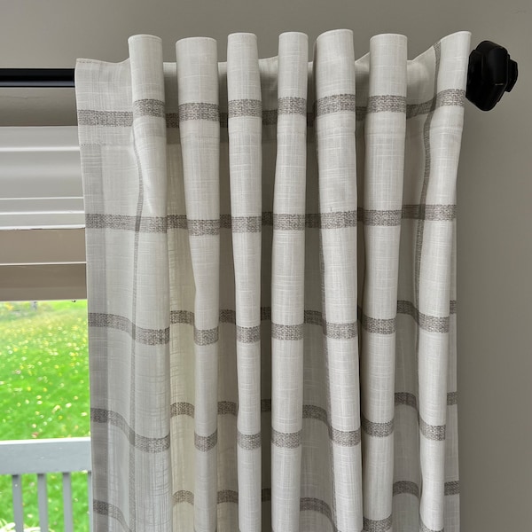 Windowpane Curtains - Etsy
