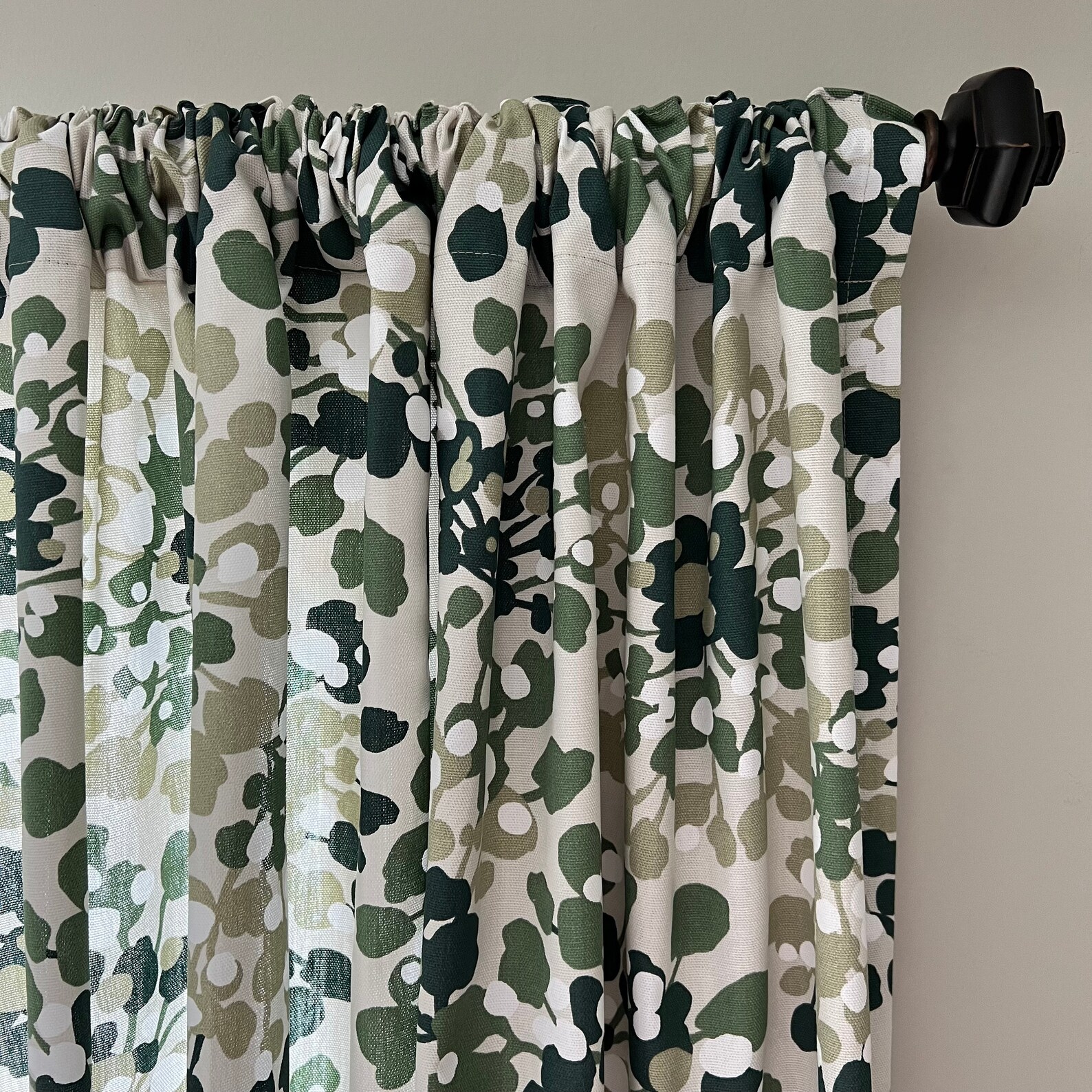 Drapery Panels and Valance in Magnolia Home Fashions Starlight - Green ...