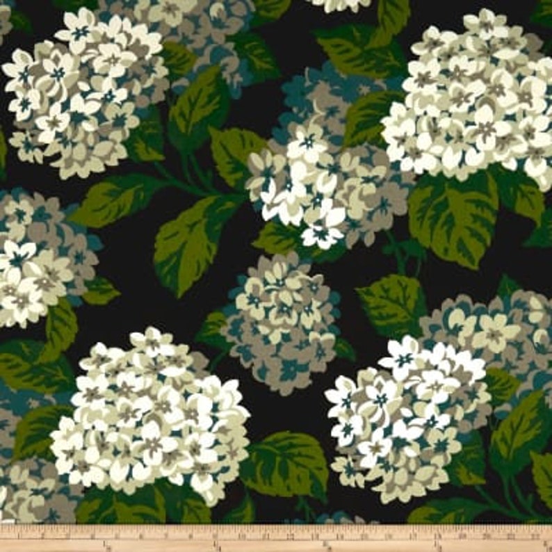 Beautiful Hydrangea Window Treatment Valance or Panels - Etsy