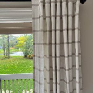 Drapery Panels and Valances in Premier Prints Modern Farmhouse Aaron ...