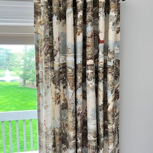 Drapery Panels and Valances in Covington Avondale Vintage Toile Fabric ...