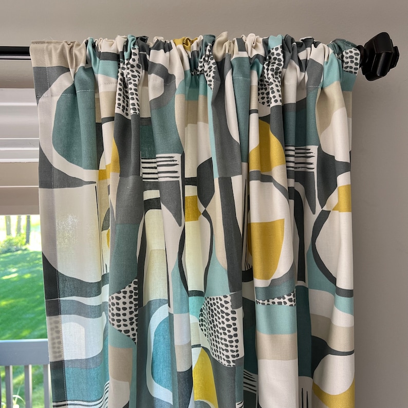 Mid-century Modern Drapery Panels or Valance in Covington Moyano Spa ...