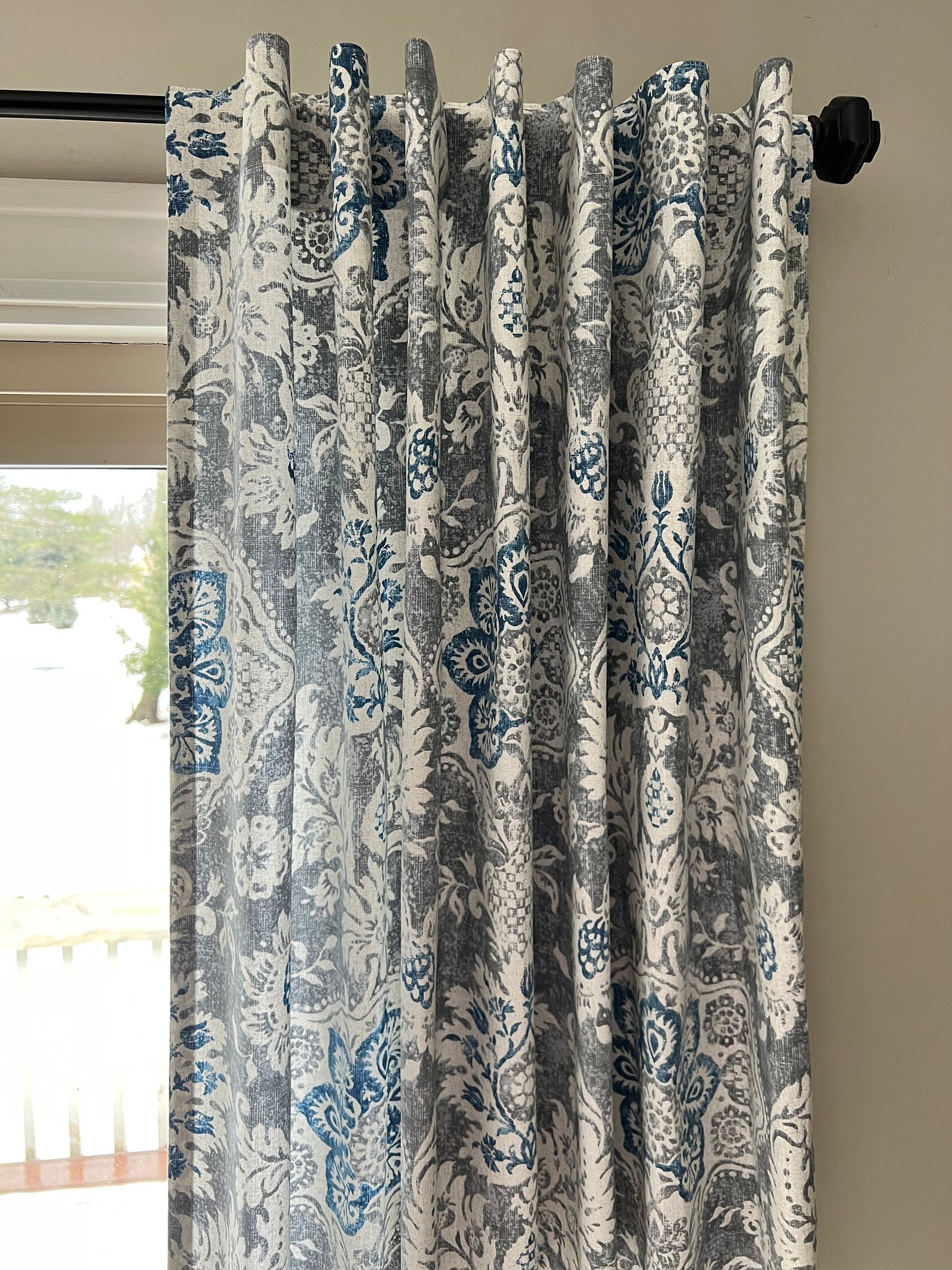 Custom Made Drapery Panels and Valance in Magnolia Home | Etsy